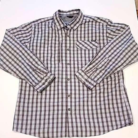 Eddie Bauer | Shirts | Eddie Bauer Outdoor Plaid Shoulder Air Wicking ...